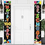 Amazon.com: 100th Day of School Banner Decoration Outdoor Happy 100 ...