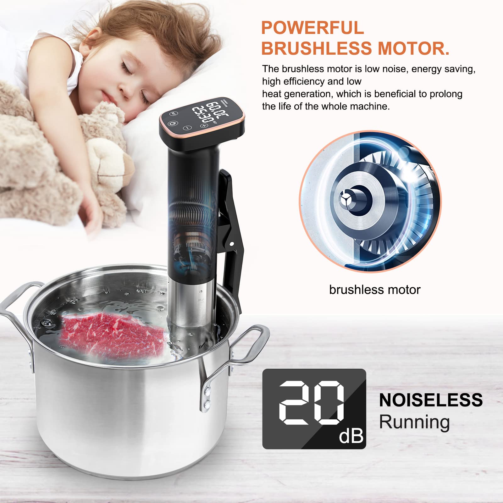 Mua OOIIOR Sous Vide Machine Precision Cooker, 1100W Sous Vide Cooker ...