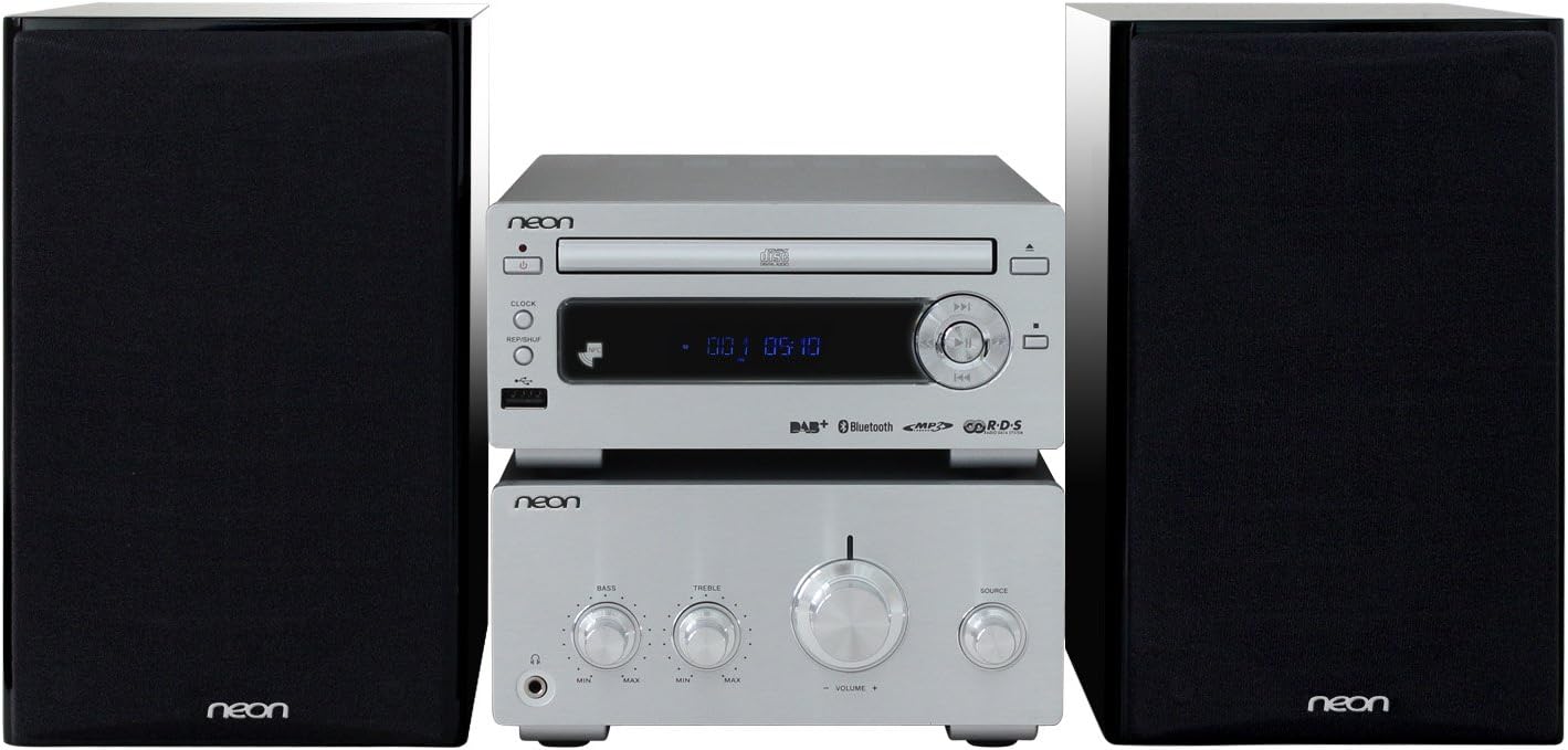 Neon micro hi-fi System with Bluetooth mcb1534d-05 with CD/MP3/FM + RDS ...