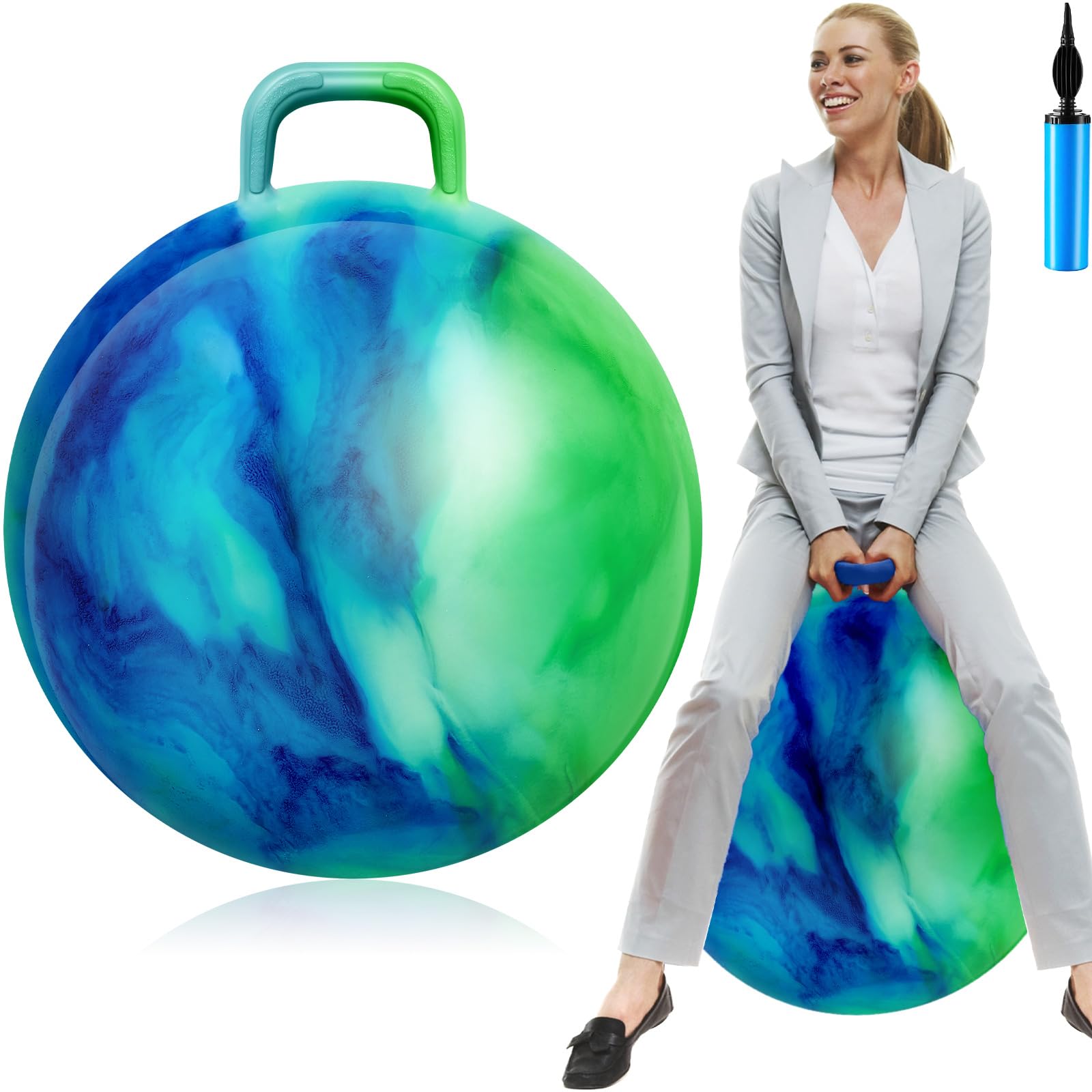 Lewtemi Hopper Ball for Adults, 31Inch Bouncing Ball Hippity with ...