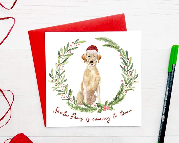 Labrador Christmas Card Pack, Labrador Xmas Cards, Labrador Christmas ...