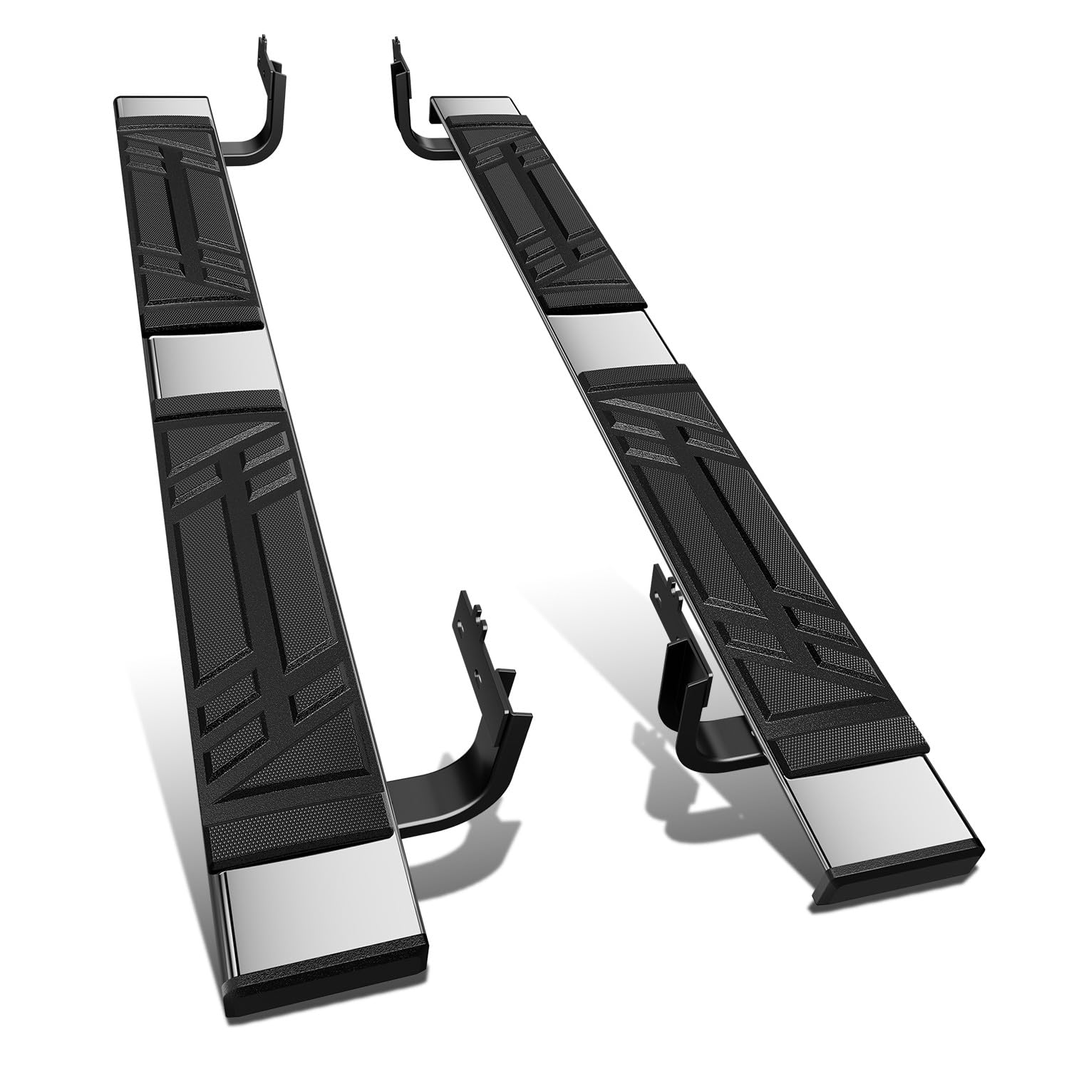 DNA MOTORING 6.5 Inches Flat Board Side Steps Running Boards Compatible ...
