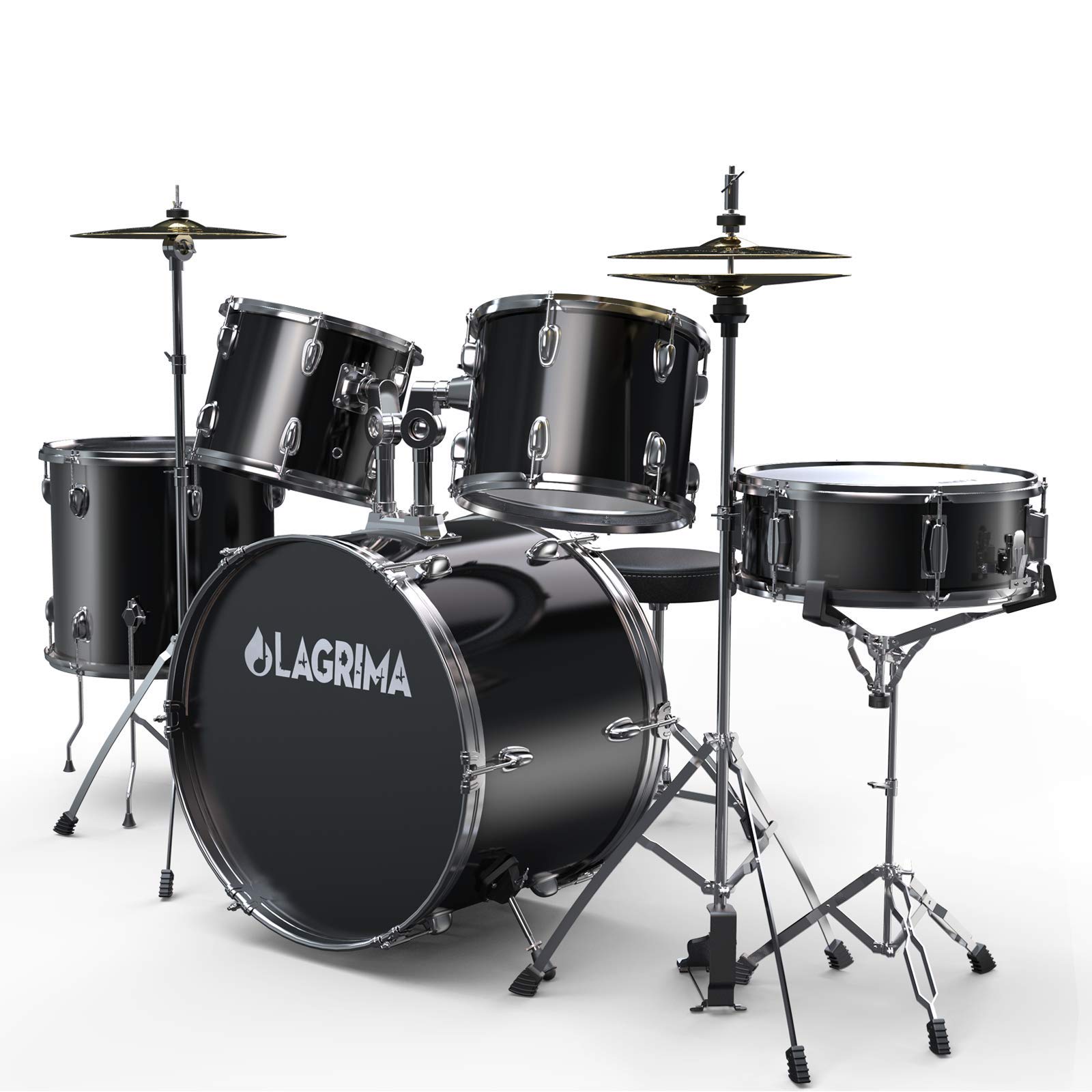 LAGRIMA 5 Piece Full Size Drum Set | SoundsElectric.org