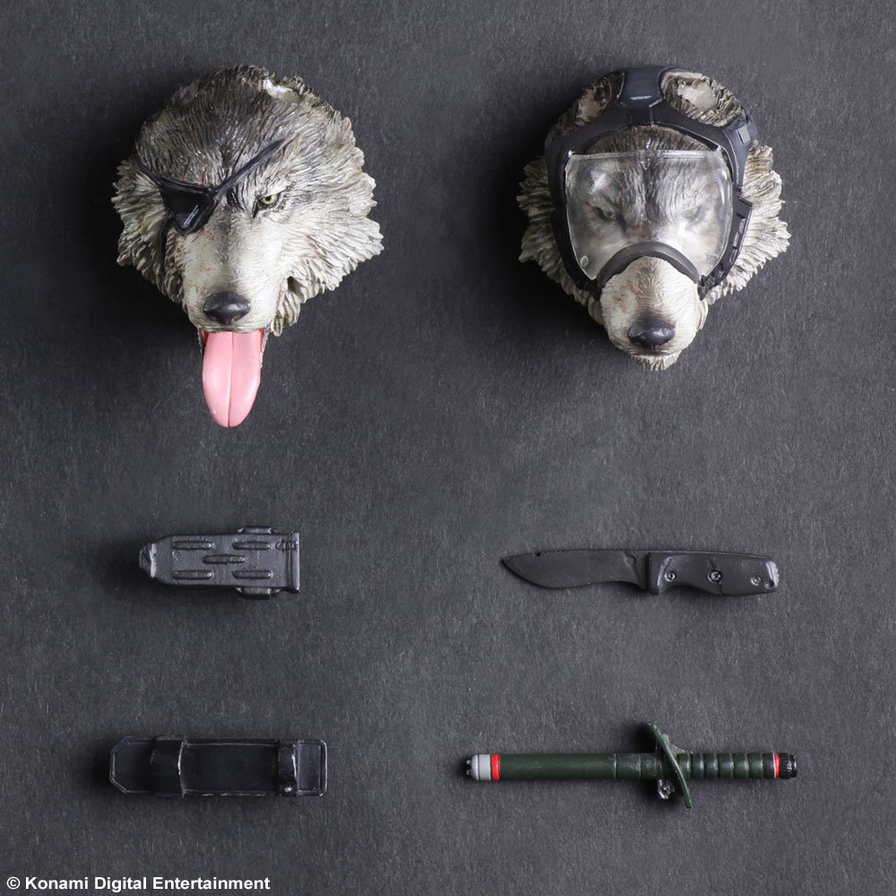 FIGURA D-DOG METAL GEAR SOLID V (MGS V) PLAY ARTS KAI
