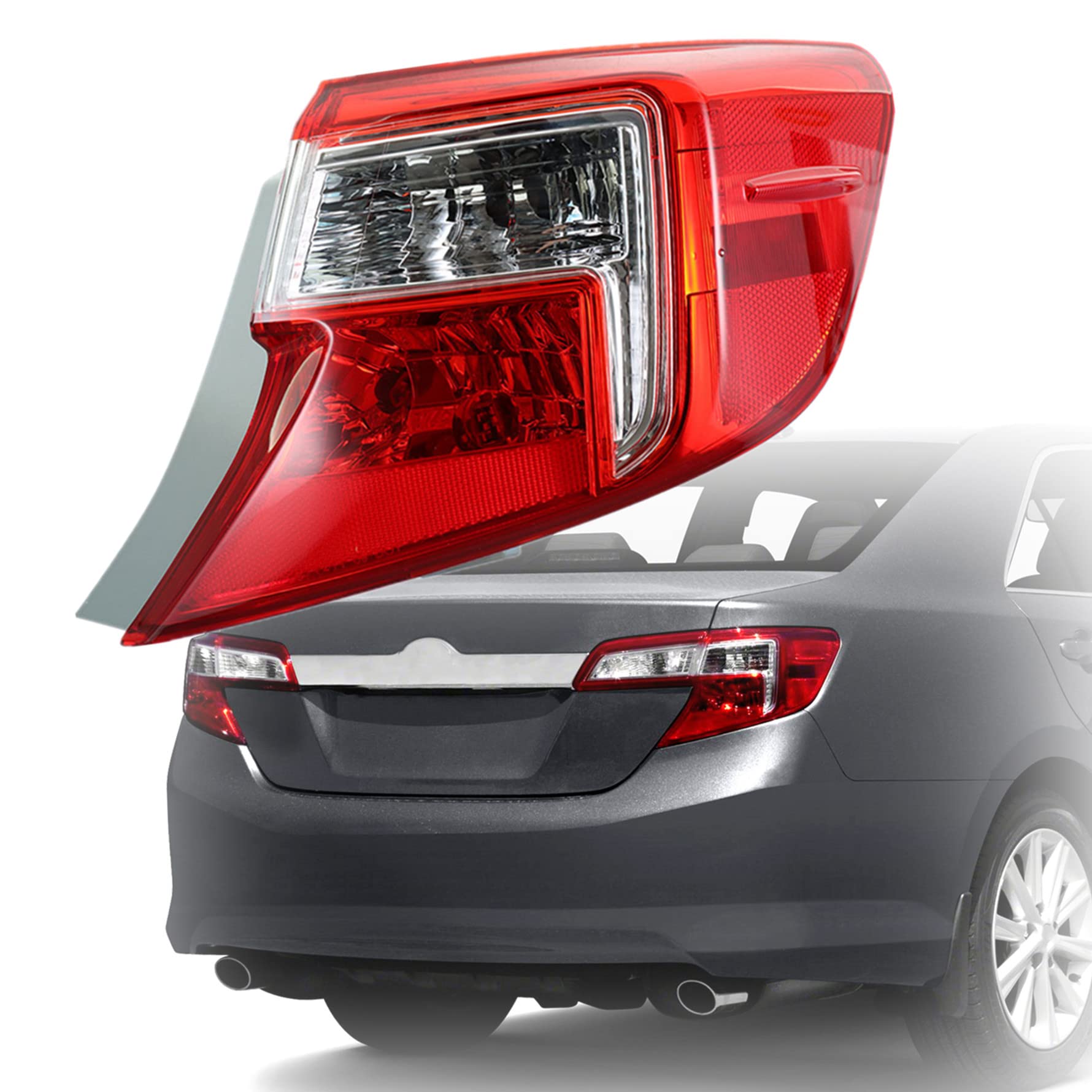munirater 1-Pack Tail Light Brake Lamp Assembly Replacement for 2012 ...