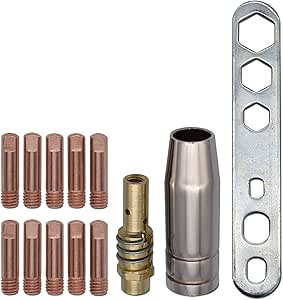 MB15 15AK Contact Tip .023'' & 0.6mm M6 & Tips Holder Difuser & Shield cup For MB15 15AK MIG ...