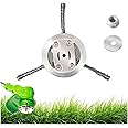 Amazon.com : 6 Inch Steel Wire Rotary Heavy Duty Weed Brush Cutter Wheel Grass String Trimmer ...
