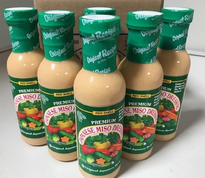 Amazon.com : Red Shell Miso Dressing Pk of 6 - 12oz. : Grocery ...