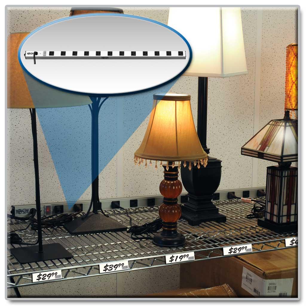 Tripp Lite PS3612 Power Strip 120V 5-15R 12 Outlet 15-Feet Cord ...