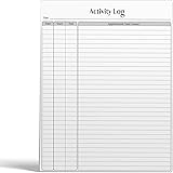 Better Office Products Activity Log Notepad, 8.5" x 11", Planning Note ...