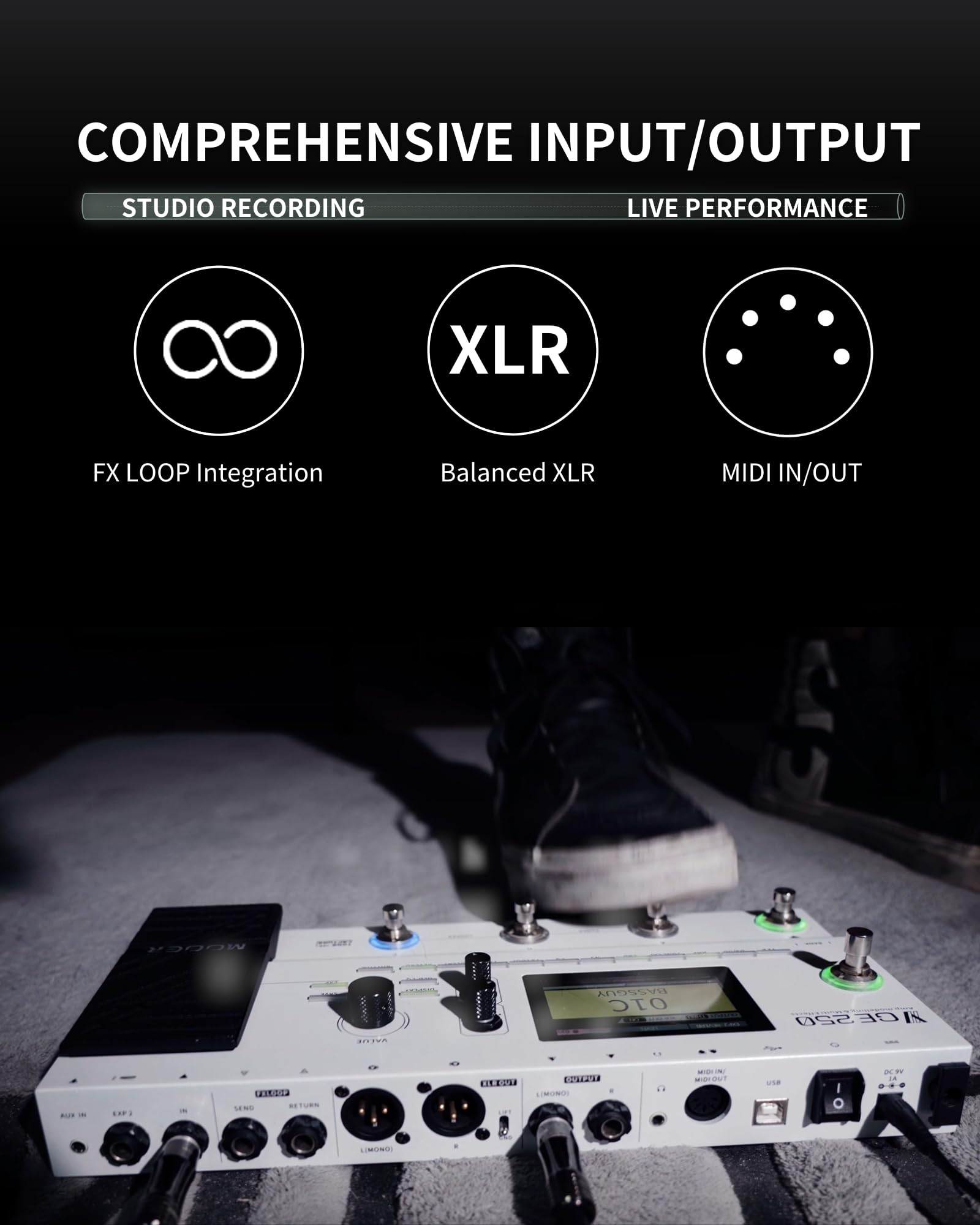 Mua MOOER GE250 Multi Effects Processor with FX Loop, Tone Capture, MIDI Function, Global EQ ...