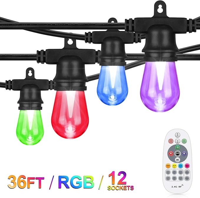 Color Changing Outdoor String Lights - - Amazon.com