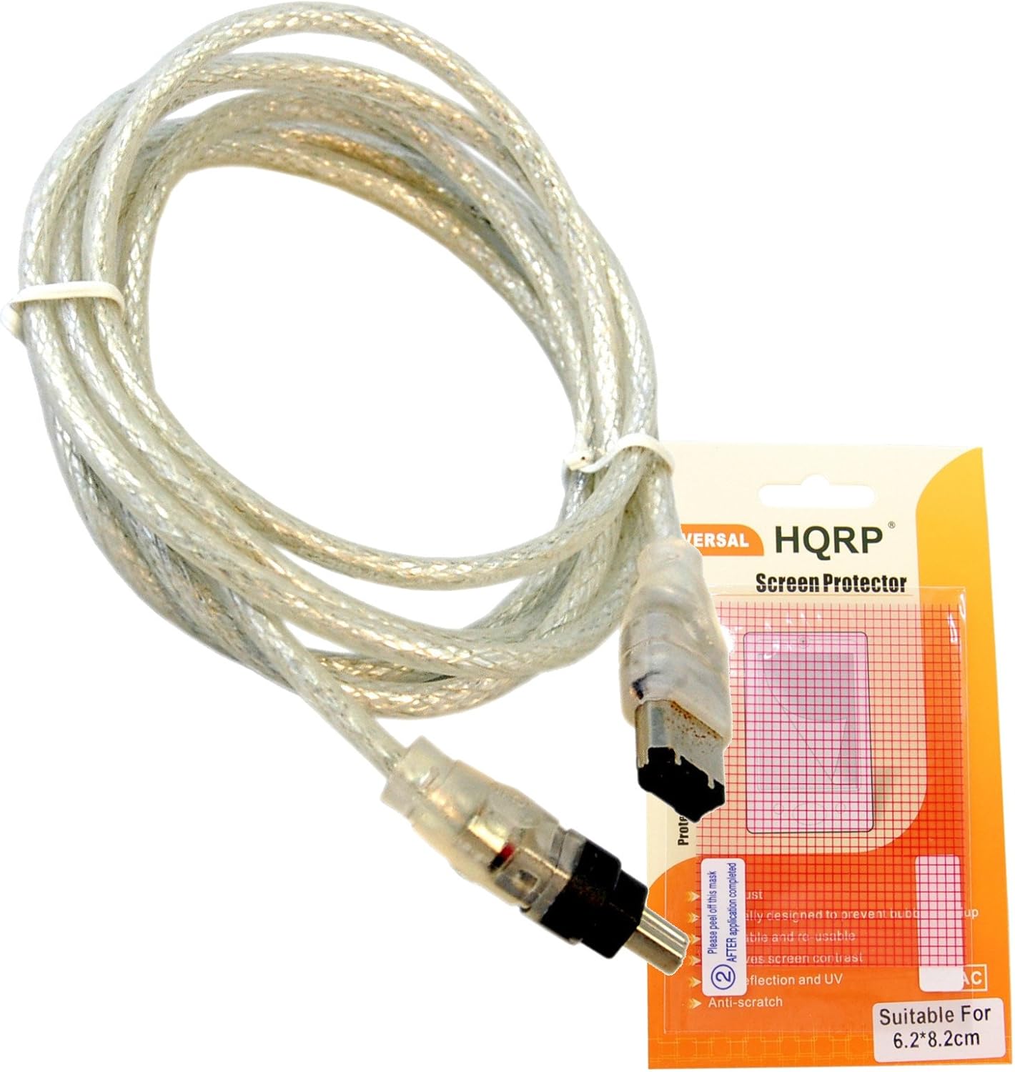 Amazon.com: HQRP IEEE 1394 4pin to 6pin Cable/Cord Compatible with JVC ...