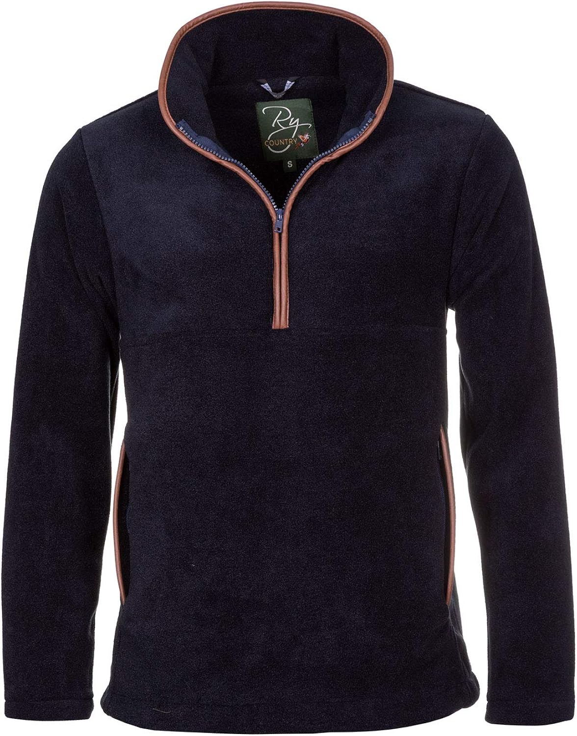 Rydale Harpham Overhead Fleece Jumper Mens Pullover Half Zip: Amazon.co ...