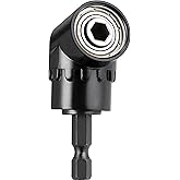 Amazon.com: GUYINOYI 105 Degree Right Steel Angle Driver Angle Extension Power Screwdriver Dril ...
