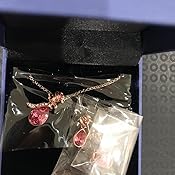 Amazon.com: CDE Jewelry Set for Women Pink Flower Rose Gold Plated ...