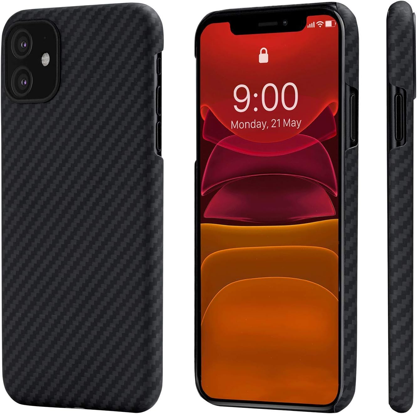PITAKA Phone Case for iPhone 11 6.1", Minimalist MagEZ Case Aramid ...