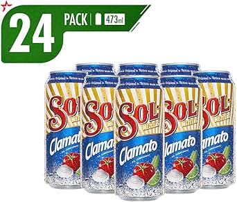 Cerveza Preparada Sol Clamato 24 Pack Lata 473 Ml: Amazon.com.mx ...