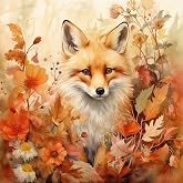 Amazon.com: DIY 5D Diamond Art Painting Kit for Adults, Fox Love Round ...
