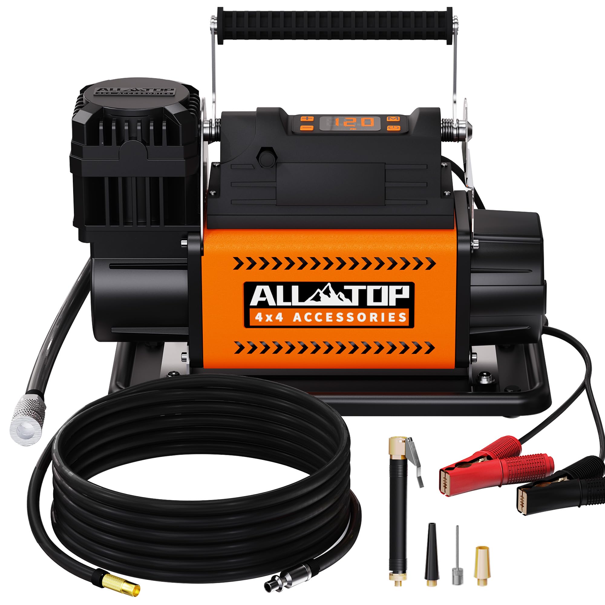 ALL-TOP 12V Air Compressor w/LCD Control Panel to Preset Target ...