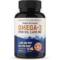 Dr. Tobias Omega 3 Fish Oil – Triple Strength Dietary Nutritional ...