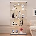 Amazon.com: LFT HUIMEI2Y Glass Display Cabinet with LED Lights and Lock ...