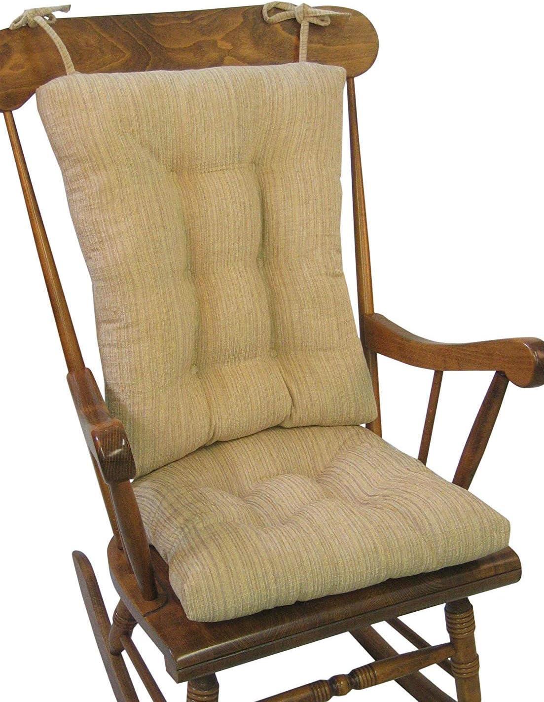 The Gripper Non-Slip Polar Jumbo Rocking Chair Cushions, Sand: Amazon ...