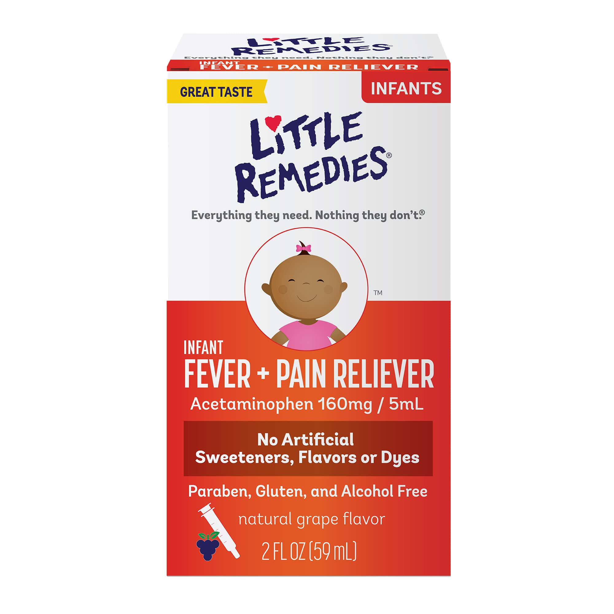 Mua Little Remedies Infant Fever & Pain Reliever with Acetaminophen ...