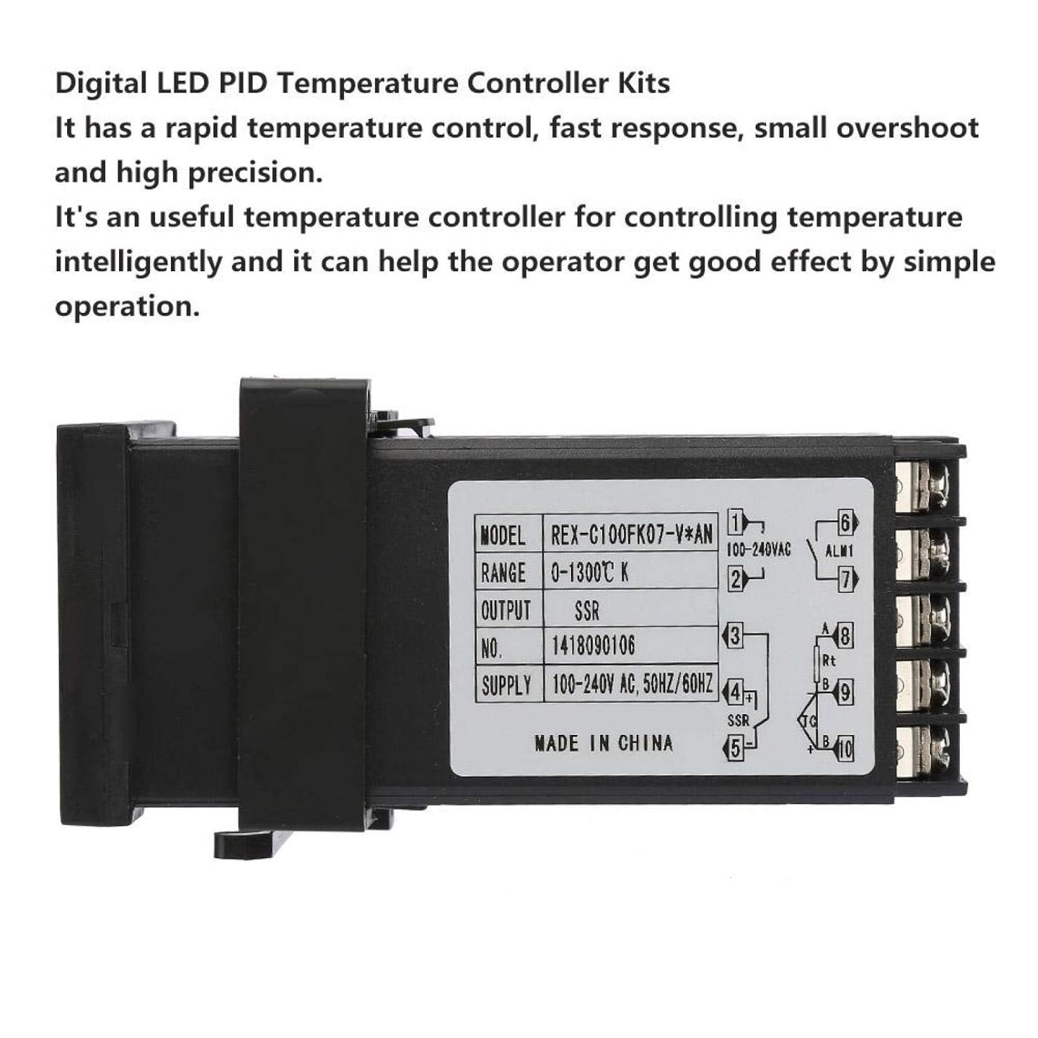 Temperature Controller Kit Small Overshoot Digital LED Temperature ...