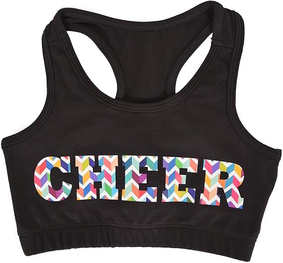Women's and Girl's Cotton Cheer Dance Glitter Rhinestone Racerback ...