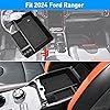 Yumzeco Compatible with 2024 Ford Ranger Center Console Organizer Tray ...