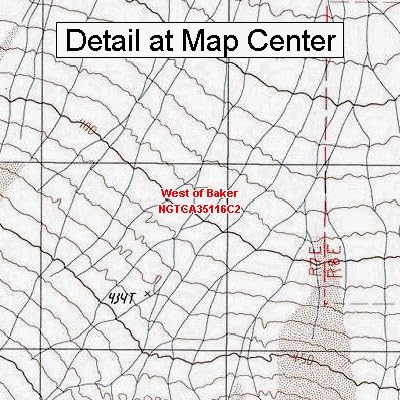 Amazon.com : USGS Topographic Quadrangle Map - West of Baker ...