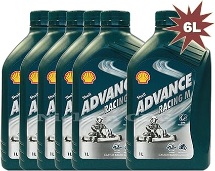 Shell Advance Racing M Kart Olio 6L: Amazon.it: Auto e Moto