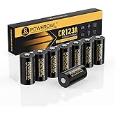 Amazon.com: POWEROWL 123A 3V Lithium Battery 16 Count, High Capacity Cr123A 123 C123 CR17345 ...
