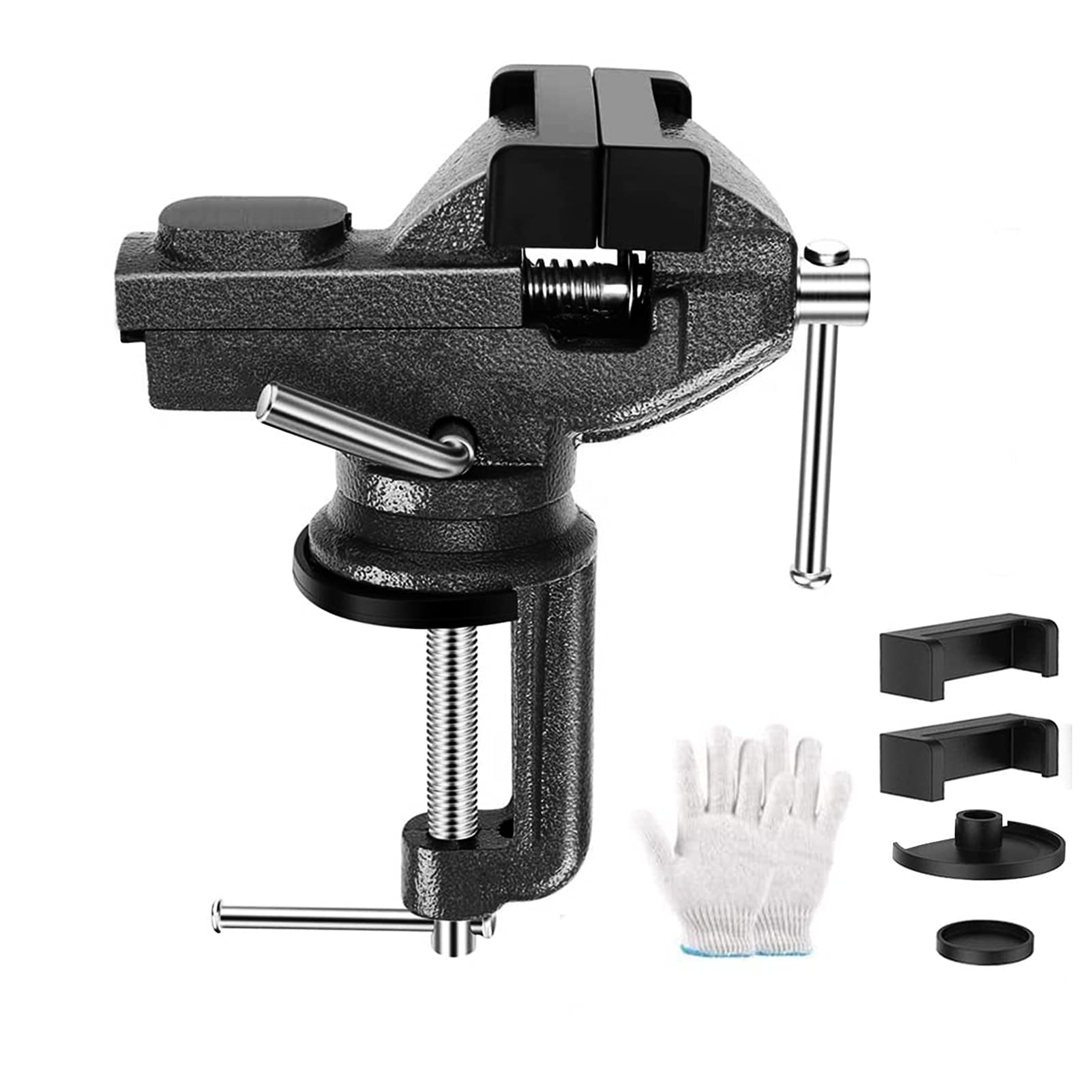 Home Table Vise Universal Rotate 360° Work Clamp-On Vise, golf club ...