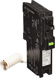 SCHNEIDER ELECTRIC 120-Volt 20-Amp HOM120AFI Miniature Circuit Breaker ...