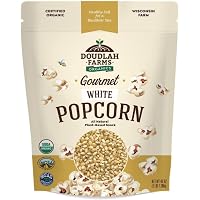 Amazon.com: Organic Gourmet White Popcorn Kernels 3lb Bulk by Doudlah ...