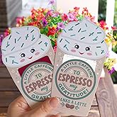 Amazon.com : Gift Cards Holder, Funny Coffee Greeting Cards, Thank You ...