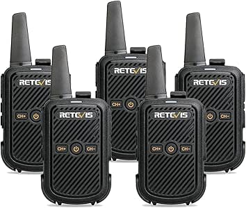 Retevis RT15 Two Way Radio Rechargeable Channel Lock VOX Hands-free ...