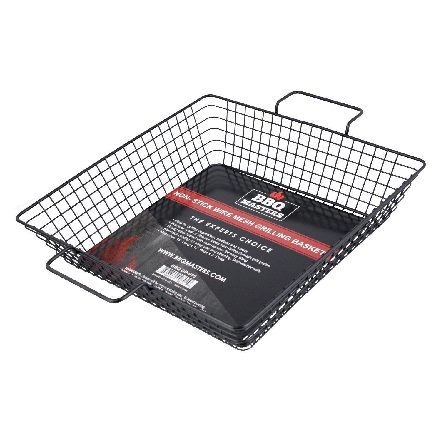 Buy BBQ Masters Non-Stick Wire Mesh Grilling Basket - Grill Topper ...