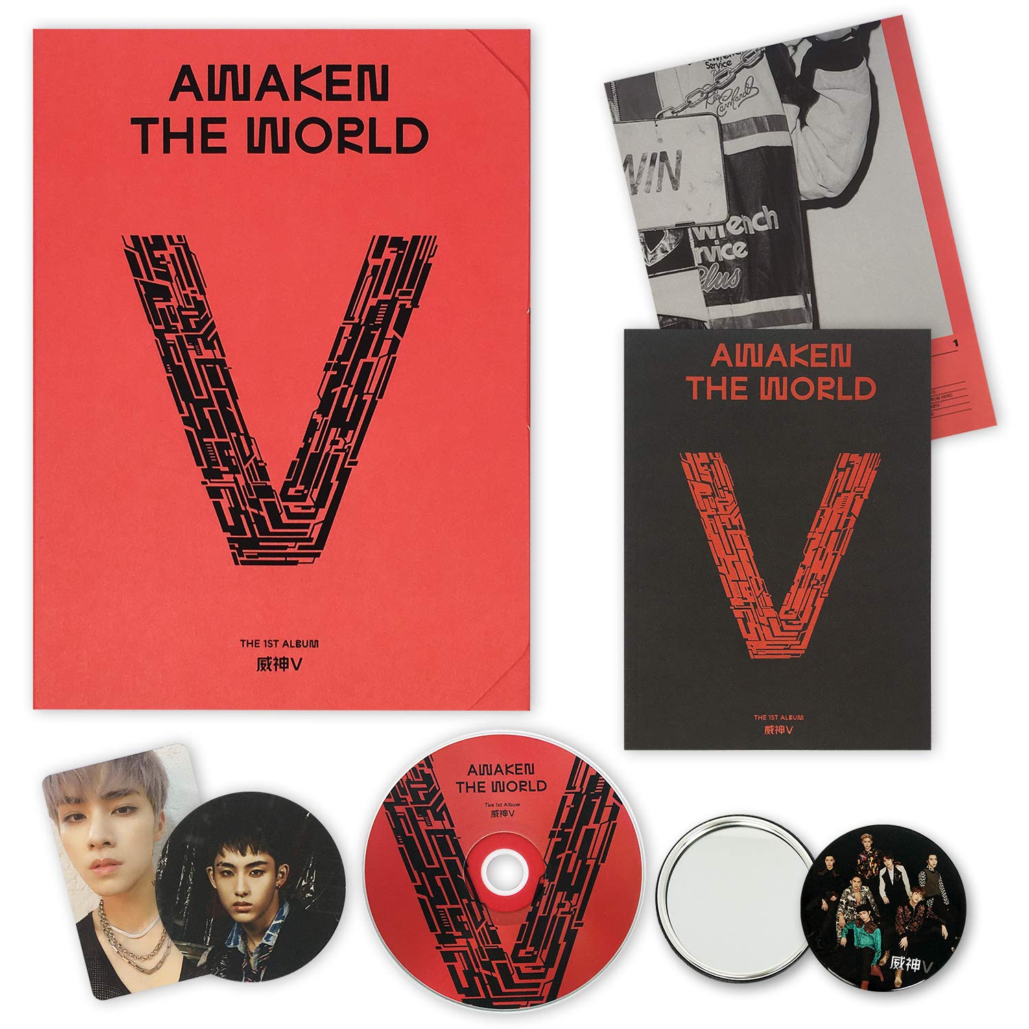 WAYV 1st Album - Awaken The World CD + Photobook + Folding Poster ...