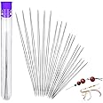 Amazon.com: 18 Pieces Beading Needles, 6 Sizes Seed Beads Needles Big ...