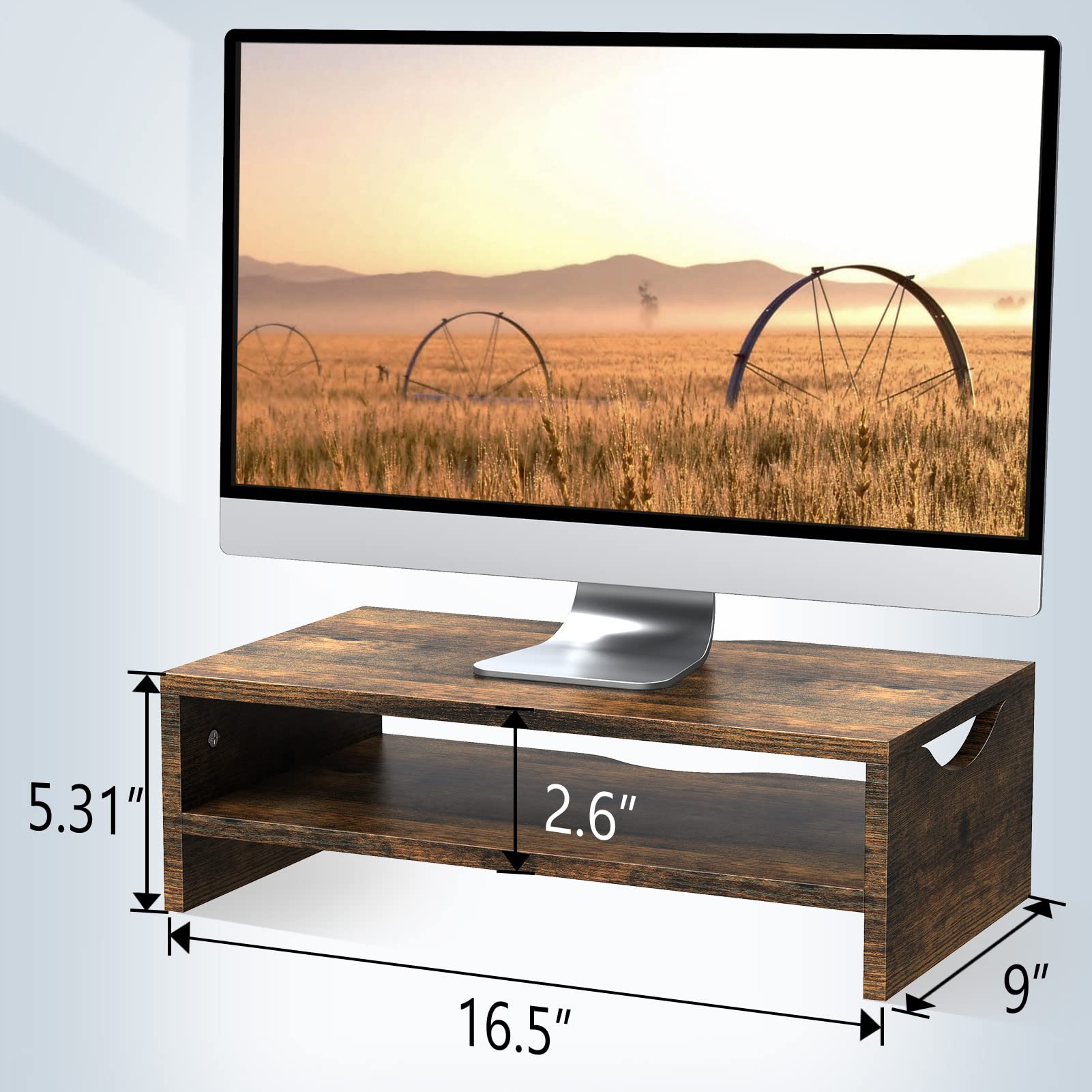 Mua Zimilar Monitor Stand Riser, 2 Tiers Laptop Computer Monitor Riser ...