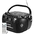 Amazon.com: Retekess TR621 CD Player Boombox, Cassette Tape Player AM ...