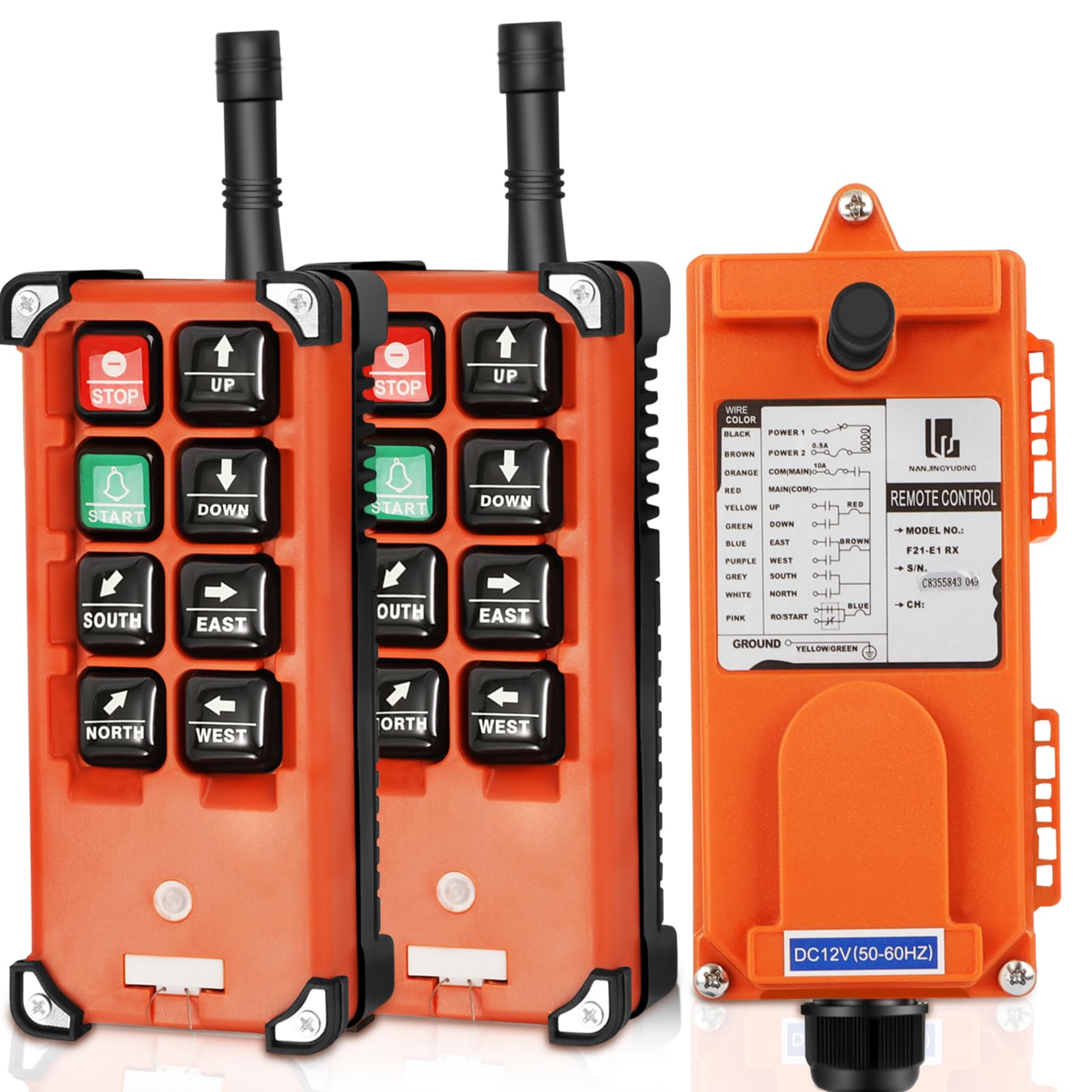 Mua FAHKNS Wireless Industrial Crane Remote Control 8 Button Switch DC ...
