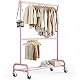 Amazon.com: MISSLO Heavy Duty Clothing Racks for Hanging Clothes Rack ...