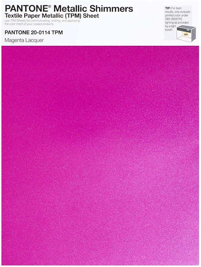 Amazon.com: Pantone Metallic Shimmer TPM, 8.5x11 Inch Sheet, 20-0114 ...