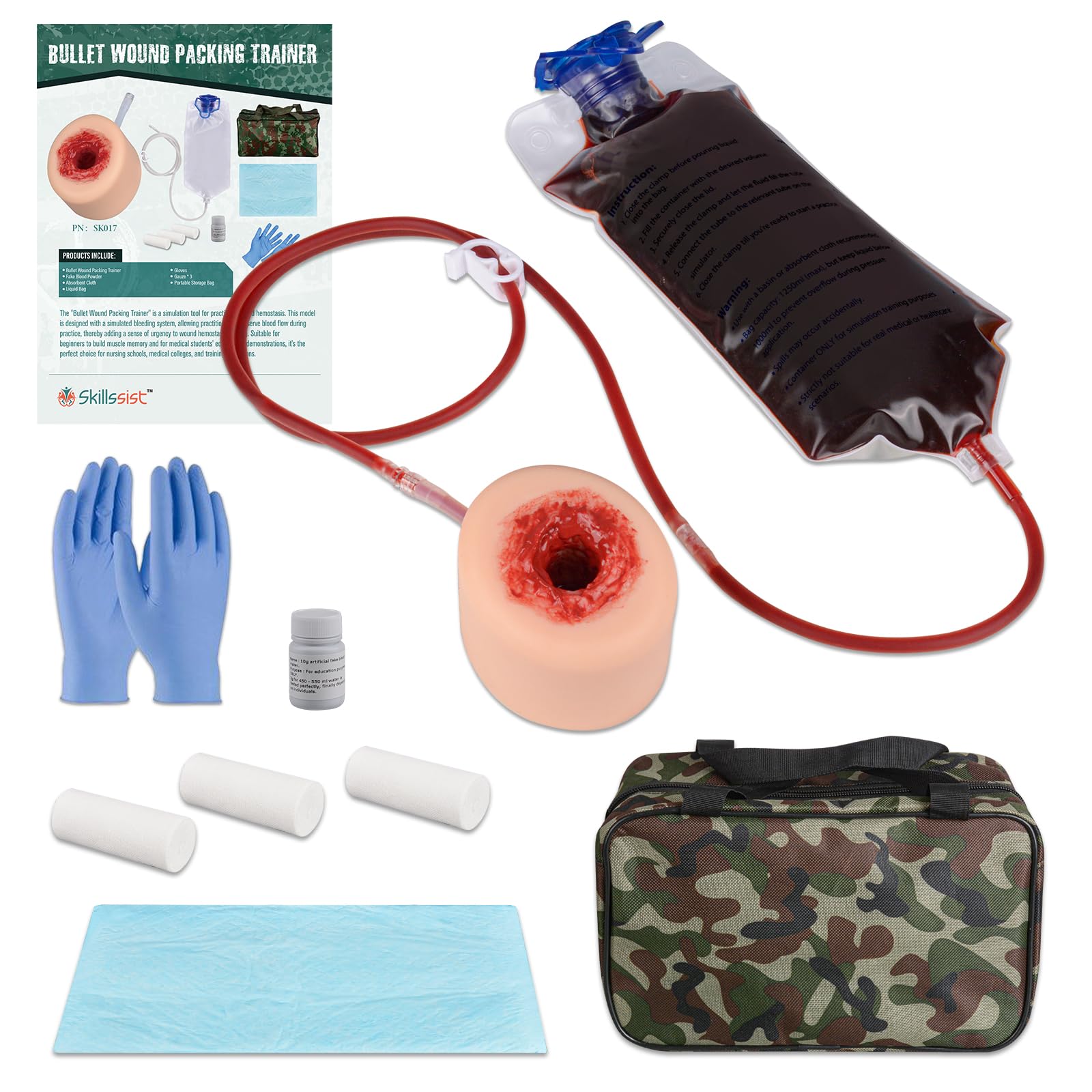 Mua Skillssist Wound Packing Trainer Kit, Stop the Bleed Training Kit ...