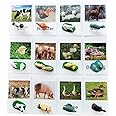 MEROCO Montessori Animal Match - Miniature Farm Animal Toy Figurines ...