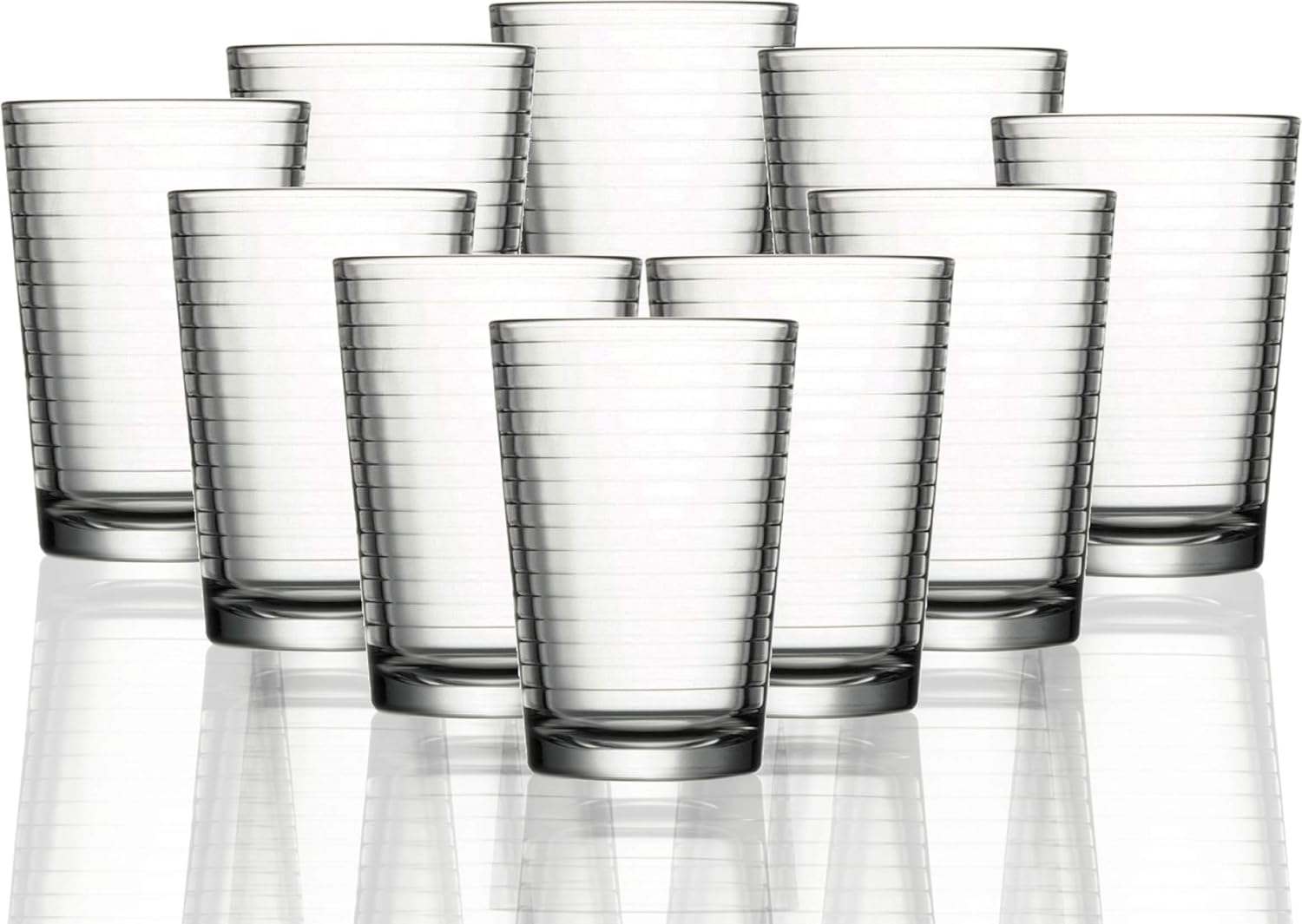 Amazon.com | Circleware 40167 Hoop Huge Set of 10 Juice Drinking ...